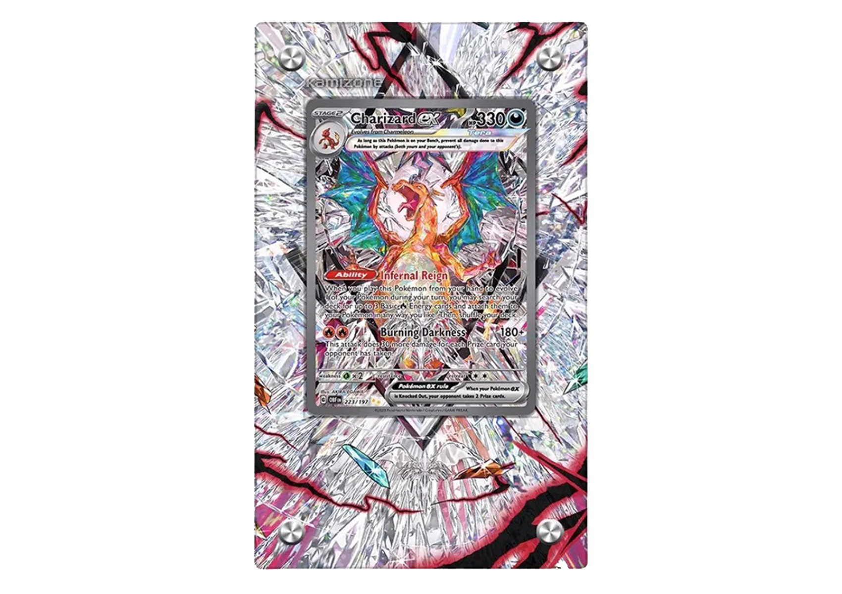 Charizard EX Obsidian Flames- Extended Artwork Case for Pokémon Card